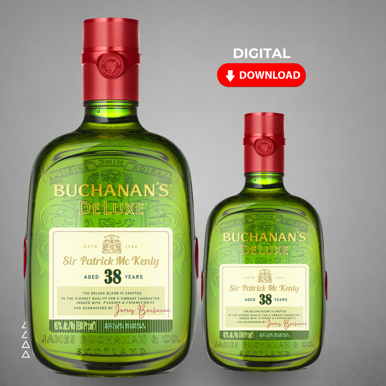 Printable Buchanan Deluxe Whisky Customized editable – CustomCraftedbyBella