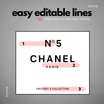 Printable Chanel 05 Perfume label editable Customize, Gift Ideas ...
