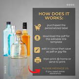 Printable 1800 Silver Tequila Label editable – CustomCraftedbyBella