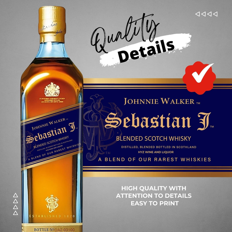 Printable Johnnie Walker Blue Label – CustomCraftedbyBella