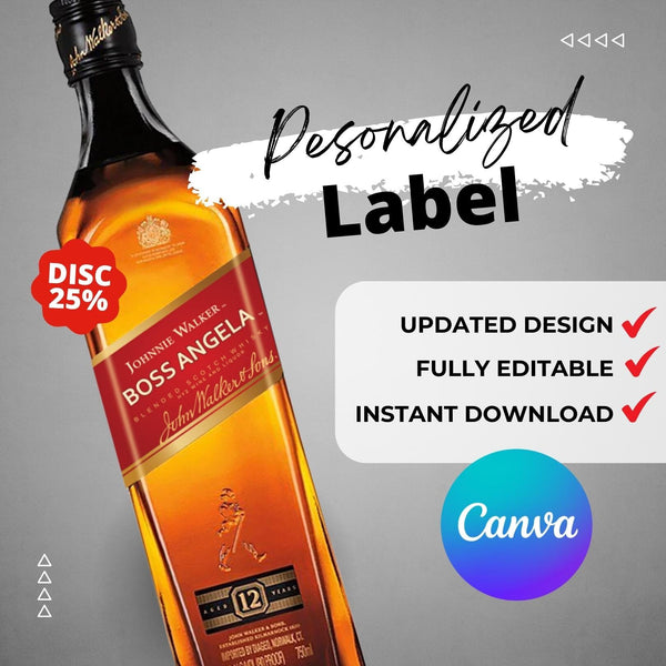 Printable Johnnie Walker Red Label – CustomCraftedbyBella