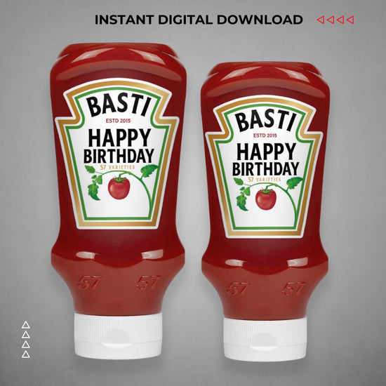 Printable Heinz Tomato Ketchup label editable – CustomCraftedbyBella