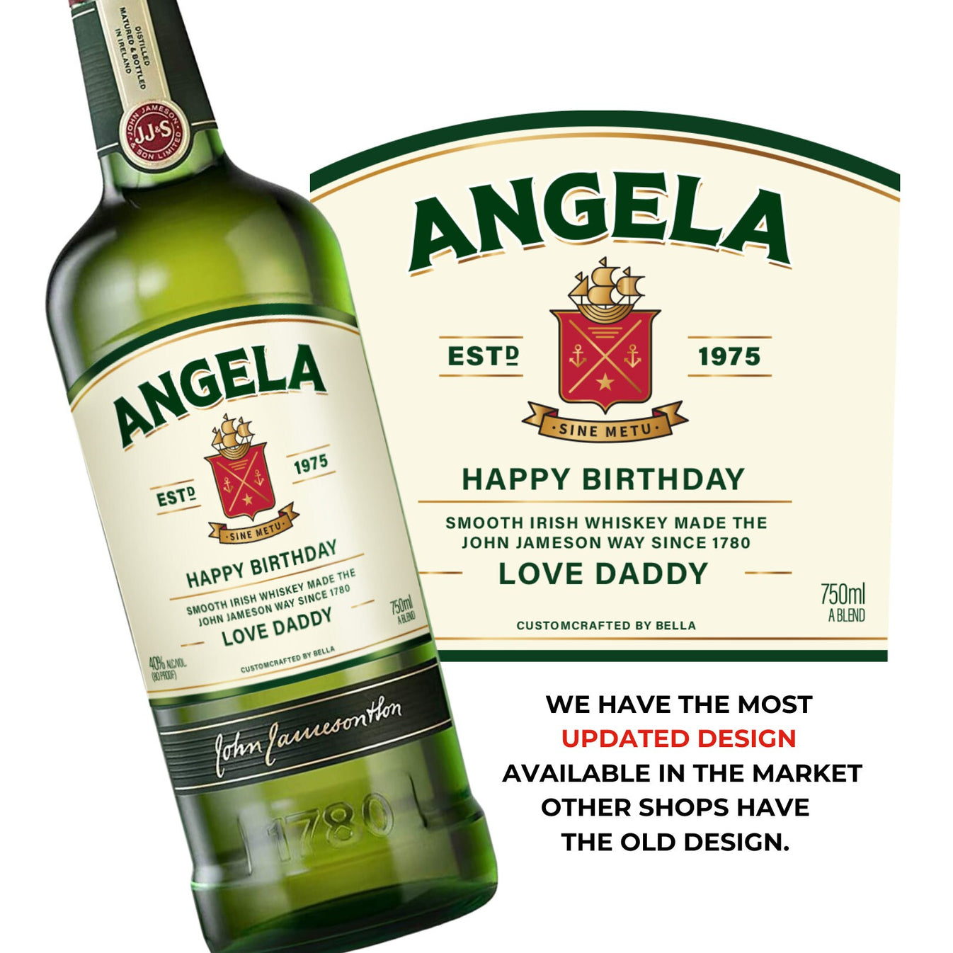 Printable Jameson Triple Distilled Whiskey label editable ...